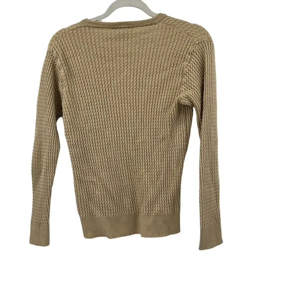 Vintage | Tops | Vintage Revillon Paris Cream Cable Knit Long Sleeve ...